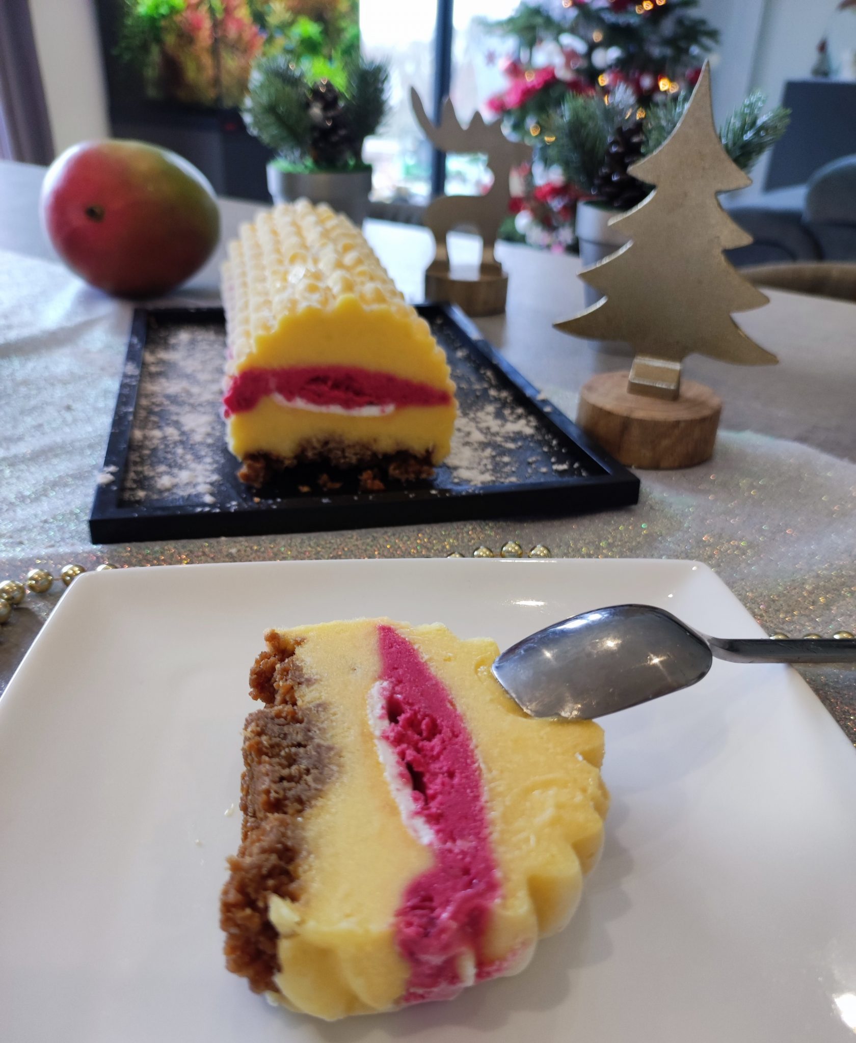 Buche Glacee Mangue Framboise