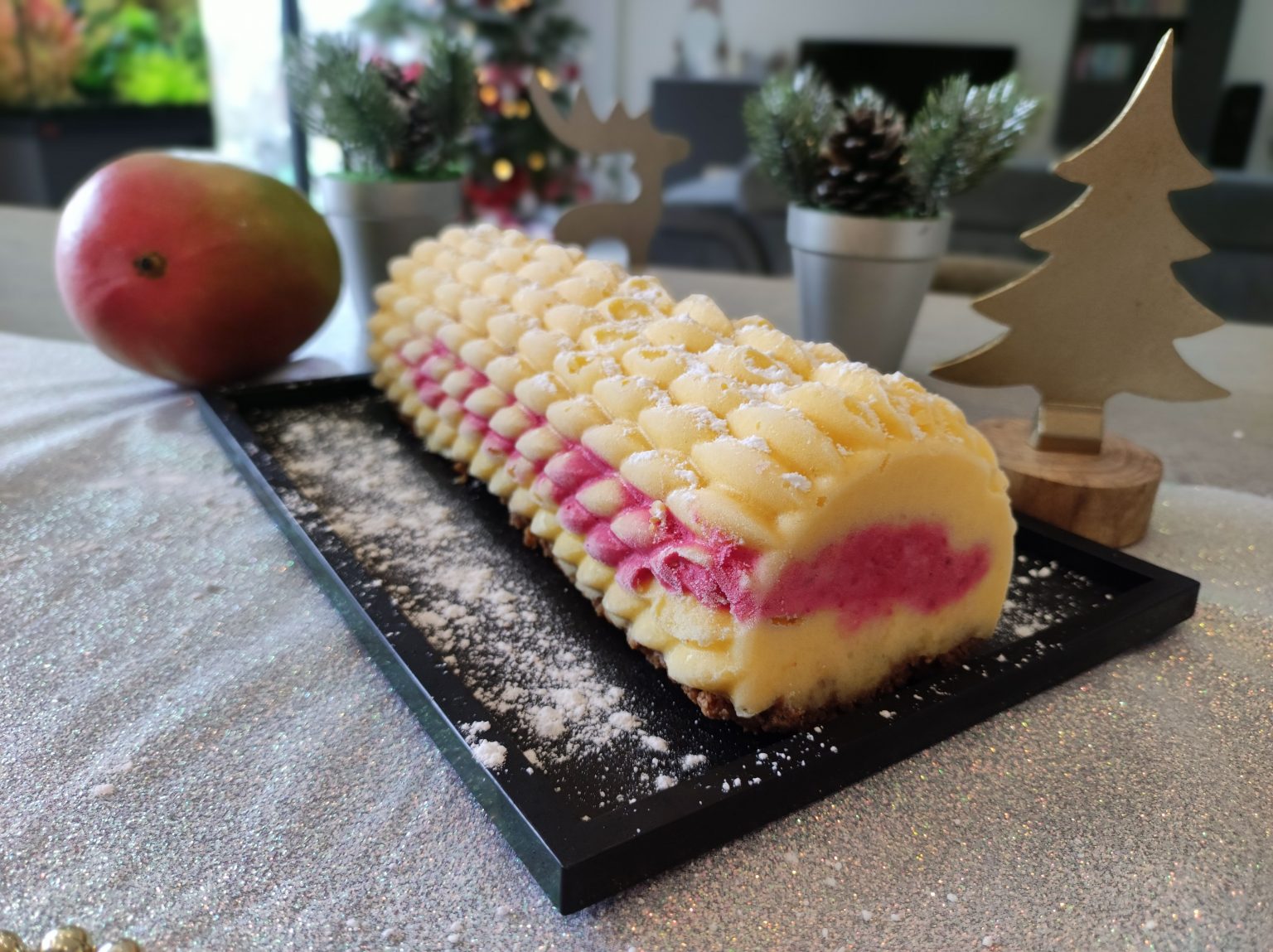 Buche Glacee Mangue Framboise